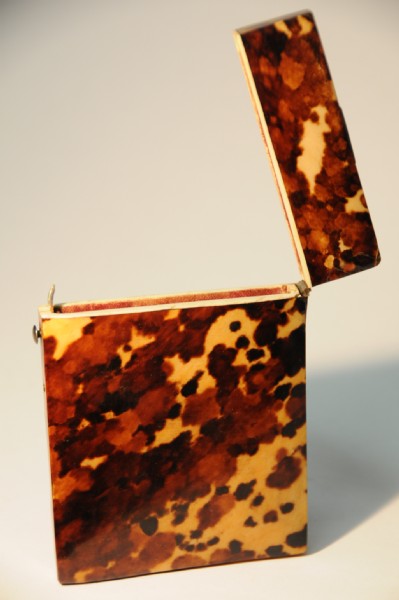 Tortoise shell card case/purse. - South Perth Antiques & Collectables