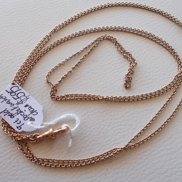9ct Gold Pocket watch chain - South Perth Antiques & Collectables