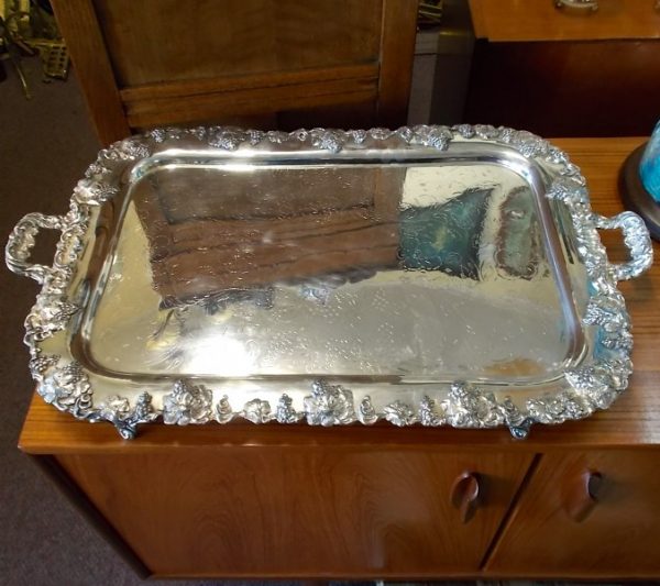 Large Victorian rectangular footed tray - South Perth Antiques ...