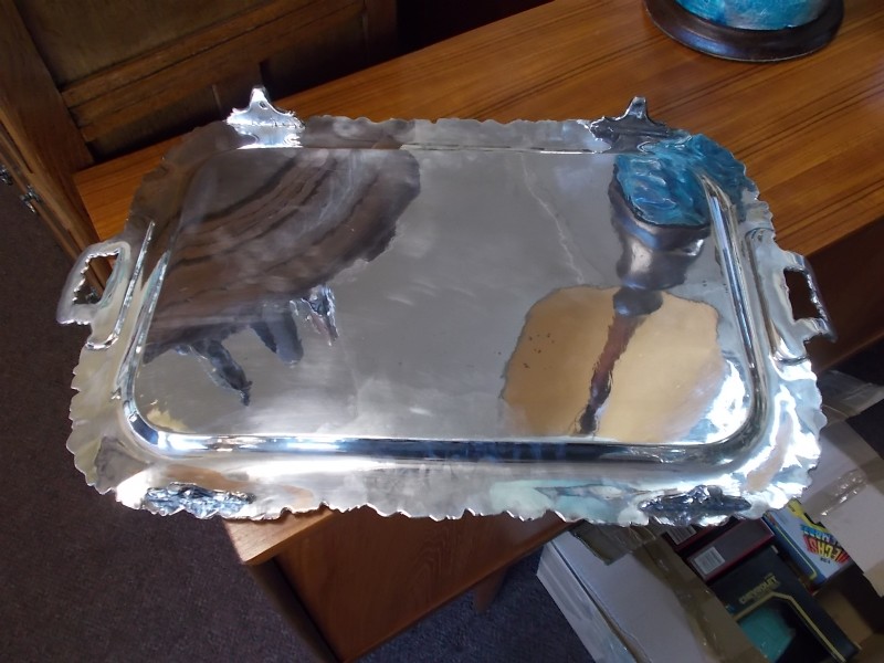 Large Victorian rectangular footed tray - South Perth Antiques ...