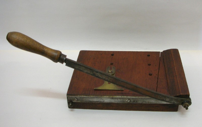 Mahogany Paper Guillotine - South Perth Antiques & Collectables