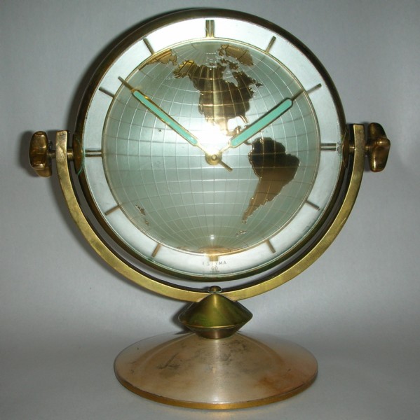 German double faced Estyma desk clock. - South Perth Antiques ...