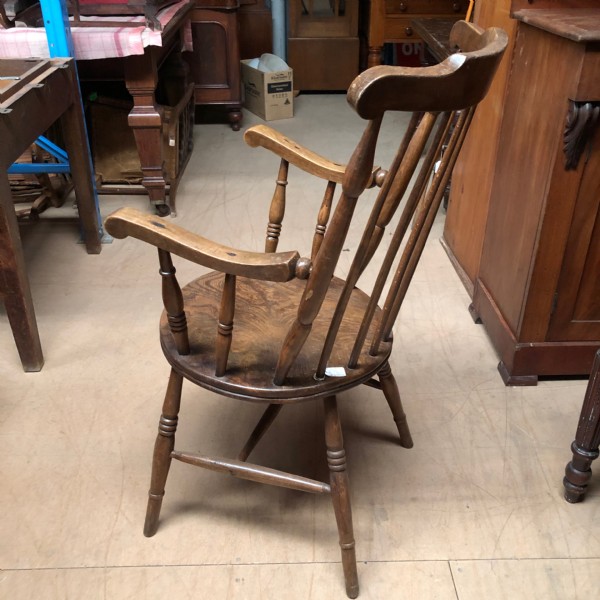 A spindle back arm chair. - South Perth Antiques & Collectables