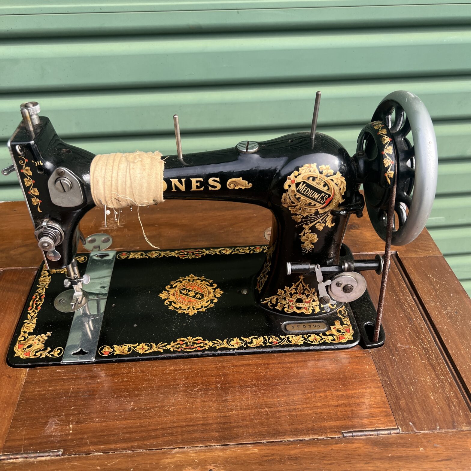 A Jones treadle sewing machine - South Perth Antiques & Collectables