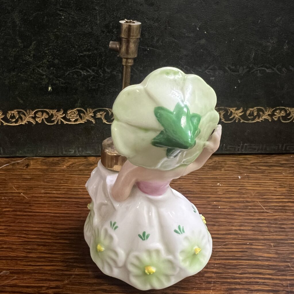 lady figure perfume bottle/atomiser - South Perth Antiques & Collectables