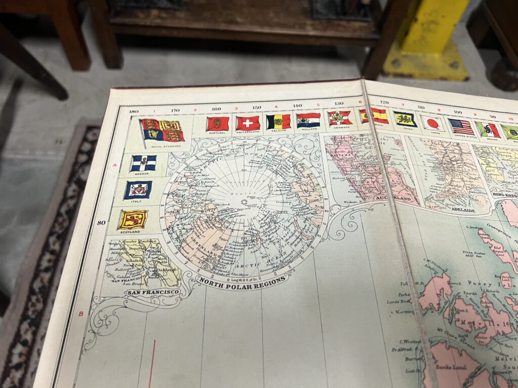 Bacon's new chart mercators map of the world 1908. - South Perth ...
