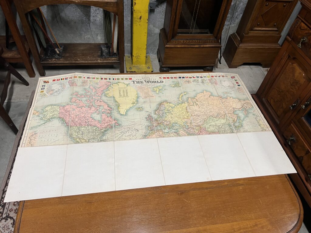 Bacon's new chart mercators map of the world 1908. - South Perth ...