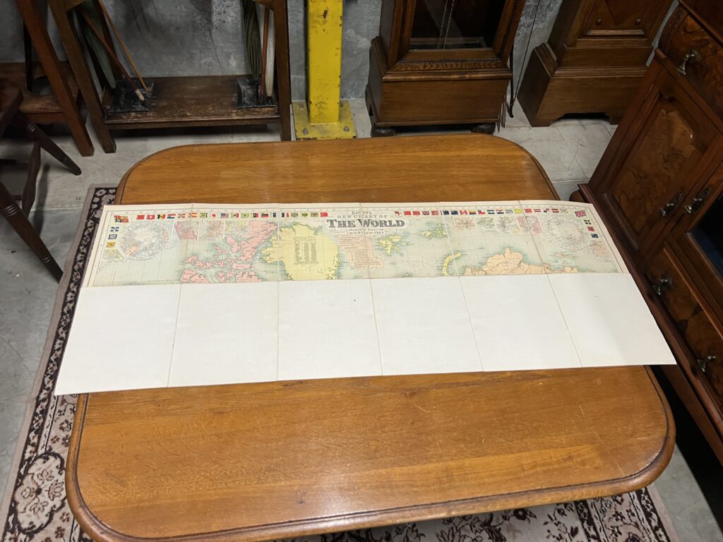 Bacon's new chart mercators map of the world 1908. - South Perth ...