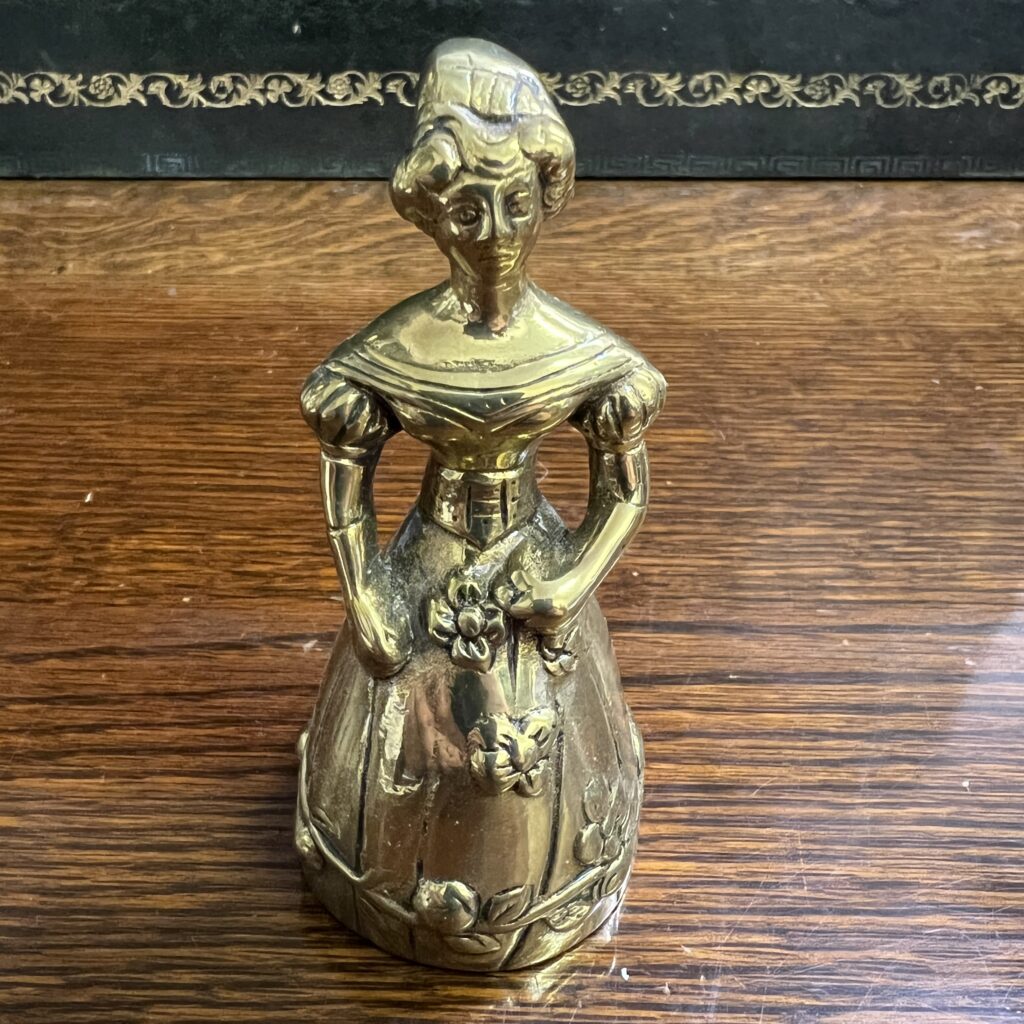 Victorian lady Brass Bell - South Perth Antiques & Collectables
